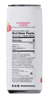 Raspberry Lemon Zero Sugar - UPTIME Energy