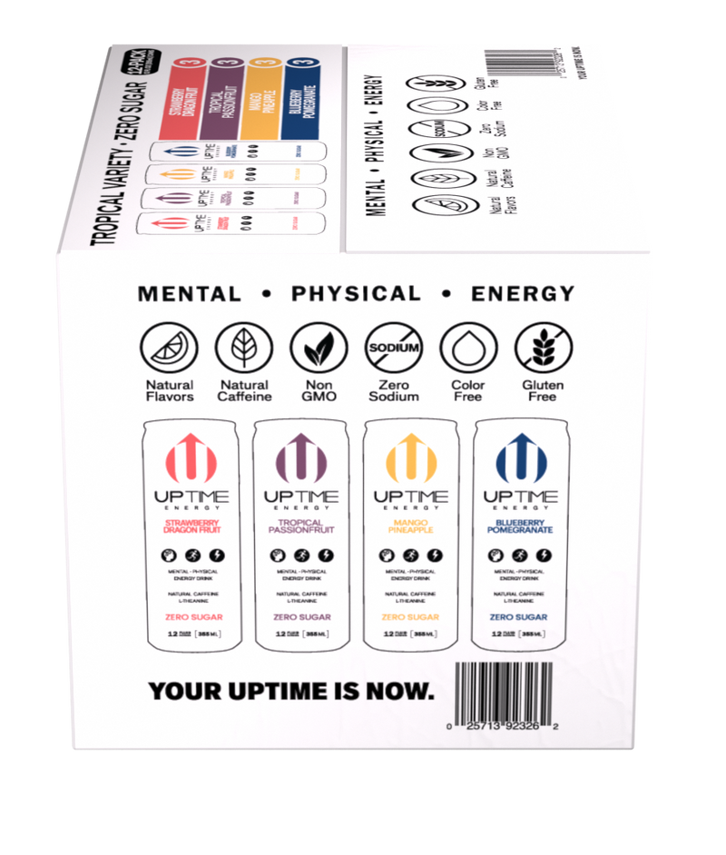 Tropical Zero Sugar Variety Pack - UPTIME Energy