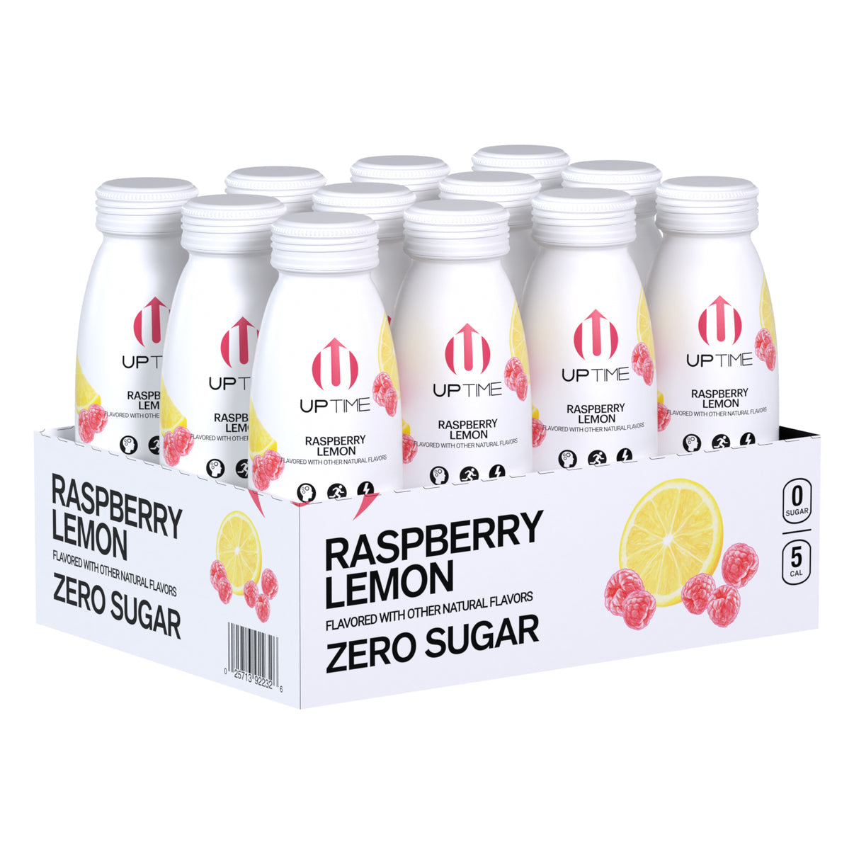 Raspberry Lemon Zero Sugar 12 Pack – UPTIME Energy